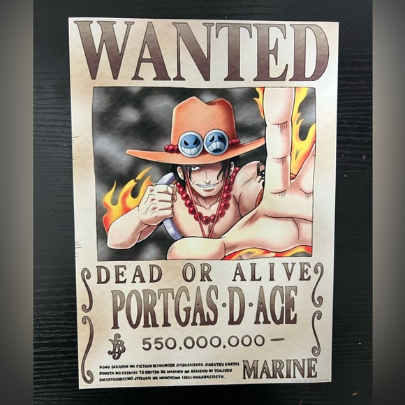 Funko | Art | One Piece Wanted Portgas D Ace 75 X 1 Inch Poster Photo ...